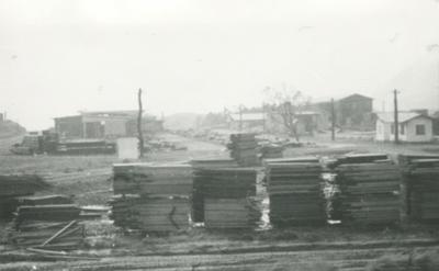 Pacific Lumber Ltd, Fiji: 1965 Mill and timber at Kadavu [10x items ...