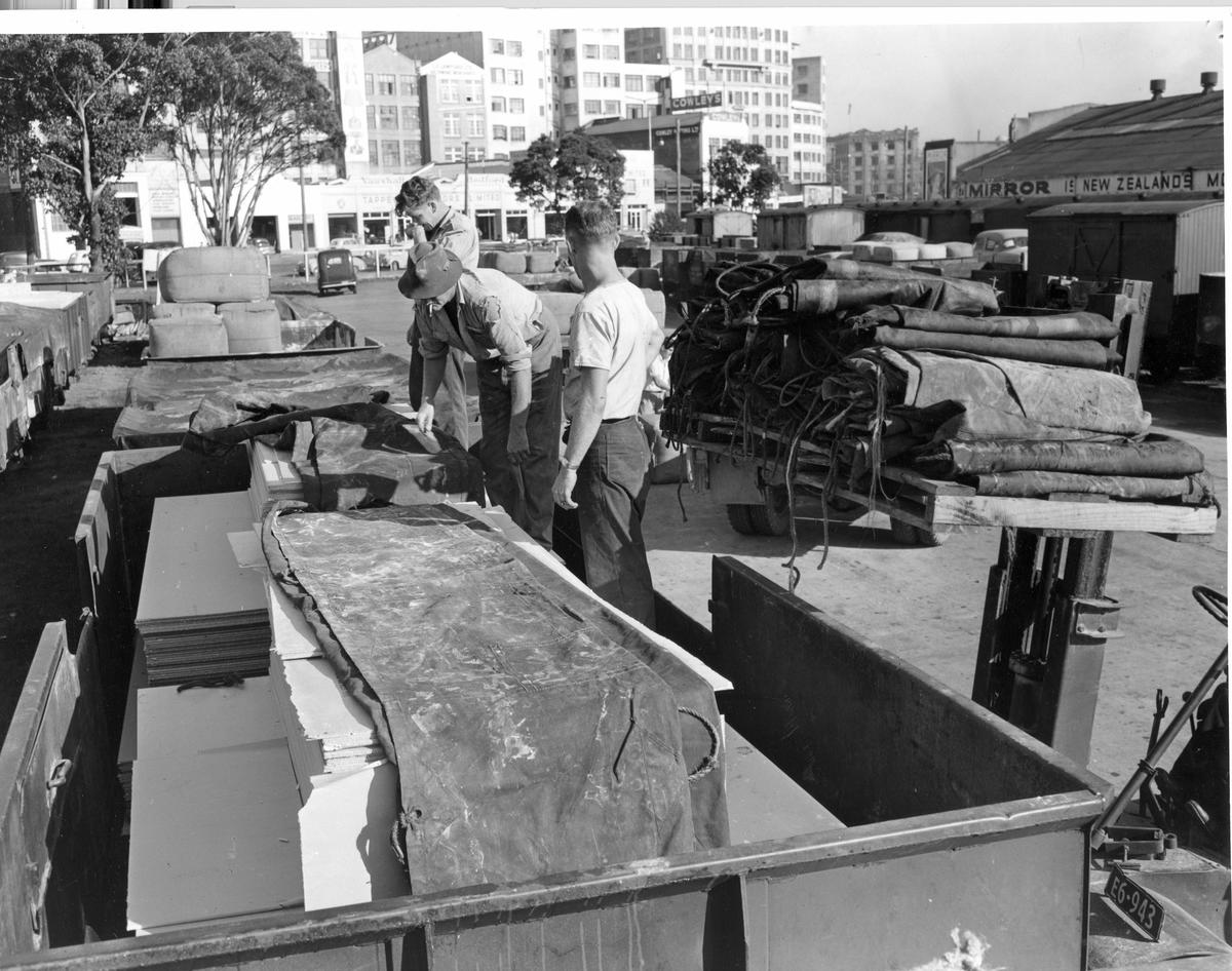 NZ Wallboards Ltd, Balmoral Rd, Auckland: Laying out waterproof ...