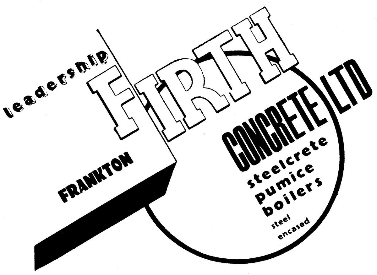 Firth Industries Ltd: 1935 Firth Concrete Ltd - logo - Fletcher Trust ...