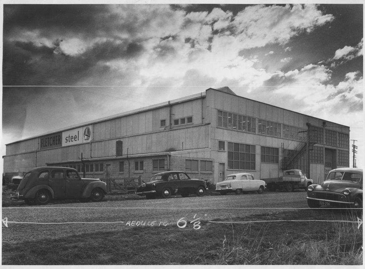 Fletcher Steel: 1957 new premises at Hornby, Christchurch - Fletcher ...