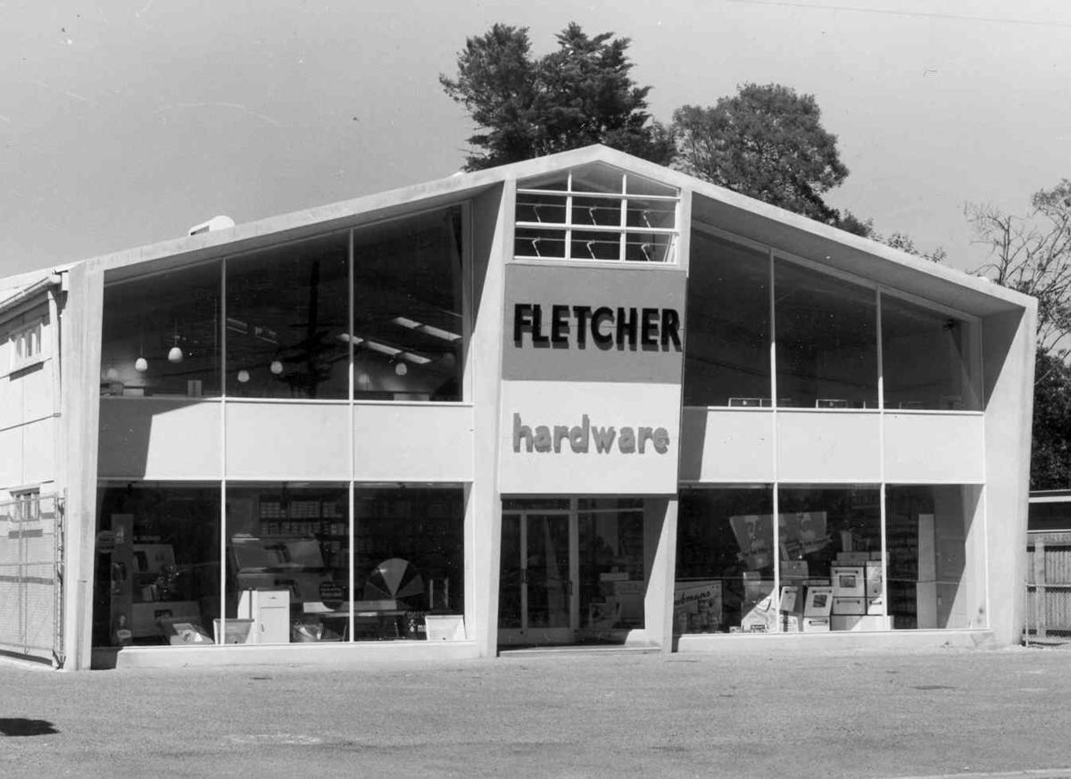 Fletcher Hardware: 1959 Christchurch - exterior of new premises ...