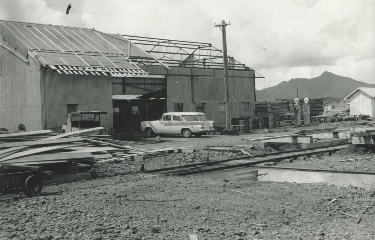Pacific Lumber Ltd, Fiji: 1962 Mill & timber at Kadavu [?] - Fletcher ...