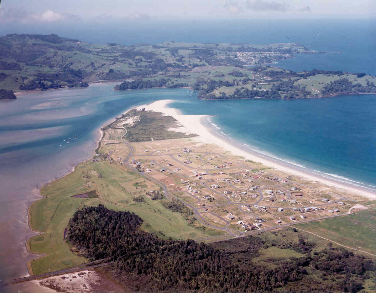 Omaha Beach development, North Auckland: 1974 (aerial view) - Fletcher ...